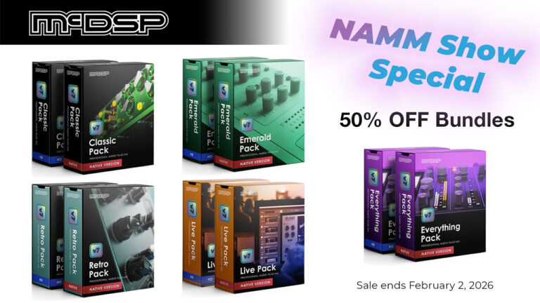 Sale: McDSP NAMM Show Special - 50% Off Bundles thru February 2, 2026