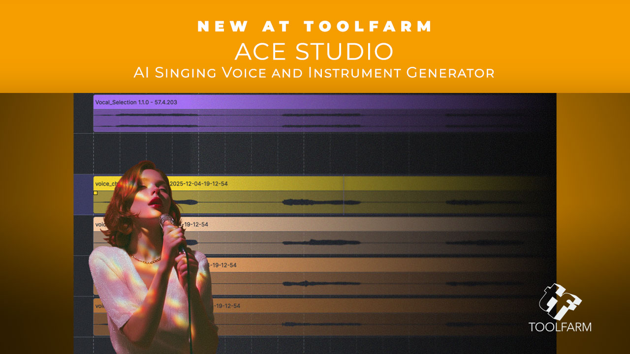 New at Toolfarm: Ace Studio - AI Singing Voice and Instrument Generator