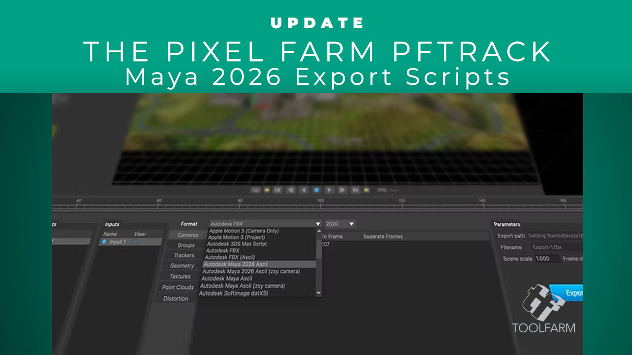 Update: The Pixel Farm PFTrack - Maya 2026 Export Scripts Available